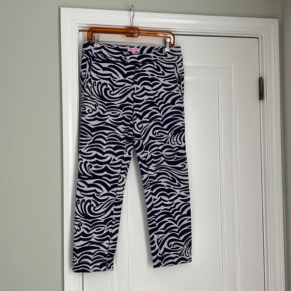 Lilly Pulitzer | Pants & Jumpsuits | Lilly Pulitzer Blue And White ...